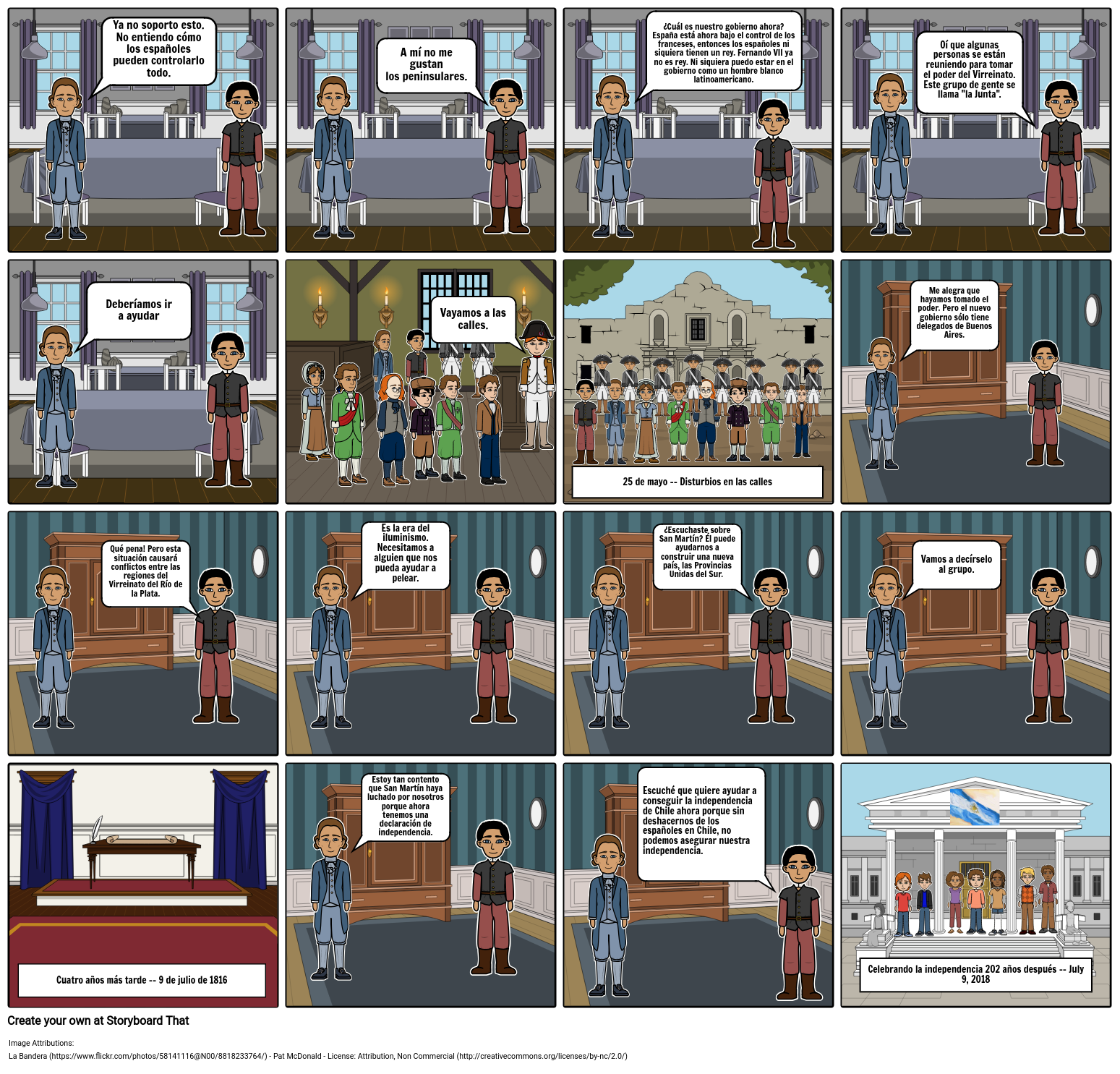 Spanish Project Storyboard por lauren90809