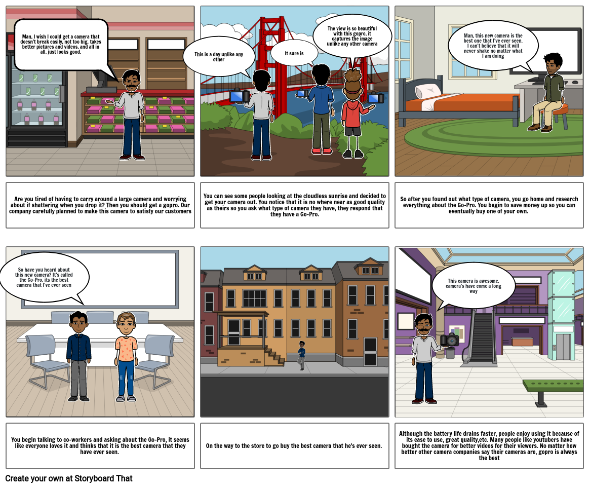 Go-Pro Storyboard by ldaw09