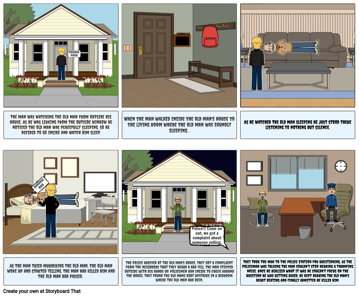 tell tale heart Storyboard por lf88935
