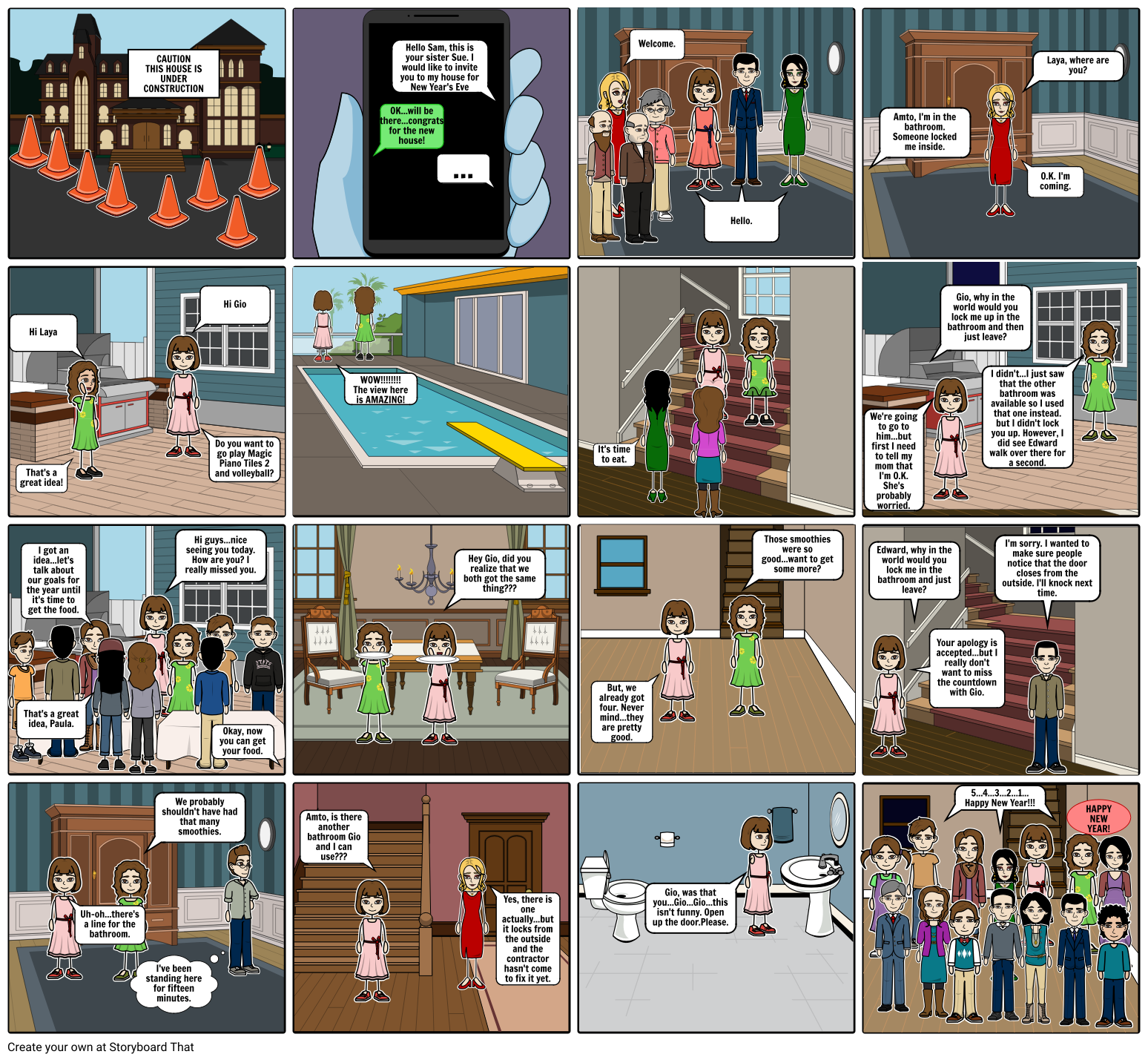 Personal Narrative Storyboard Storyboard by lghosn