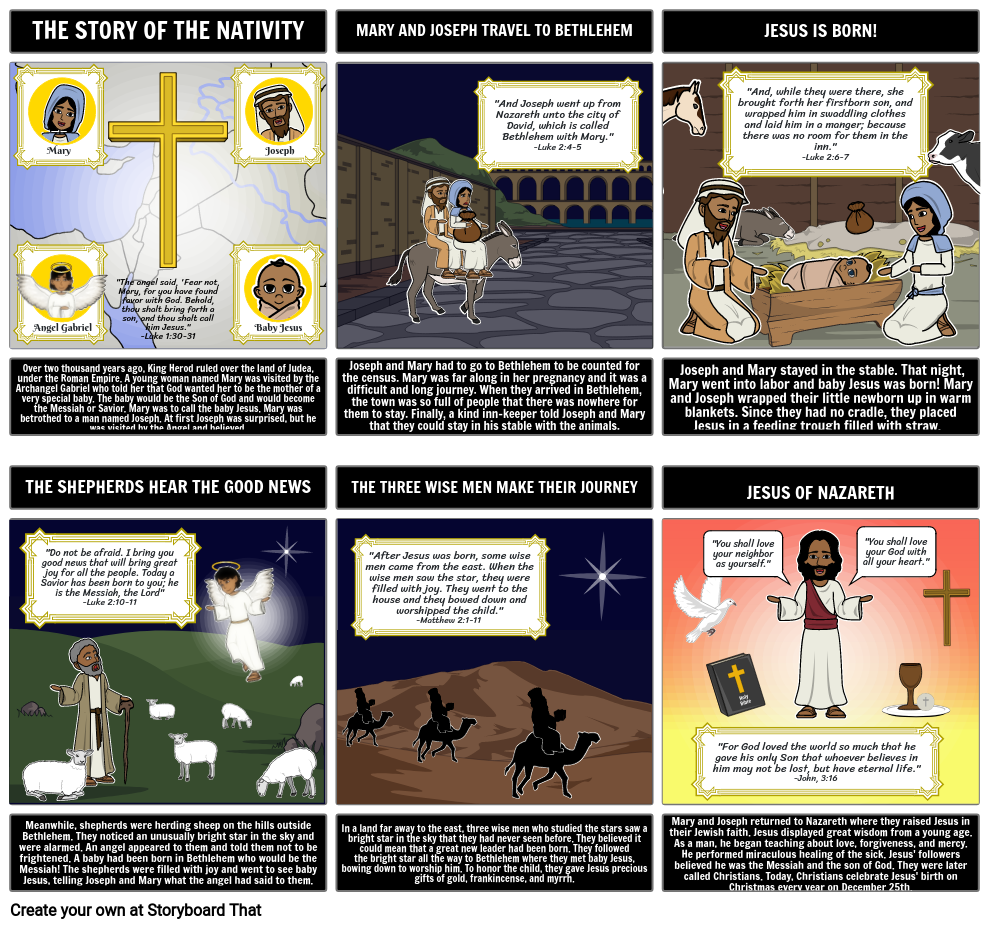 Christian Stories & Parables Storyboard por liane