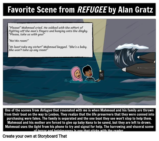 Refugee Favorite Quote or Scene Storyboard by liane