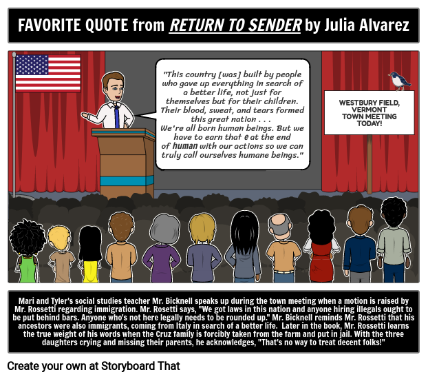 Return to Sender Favorite Quote Storyboard by liane