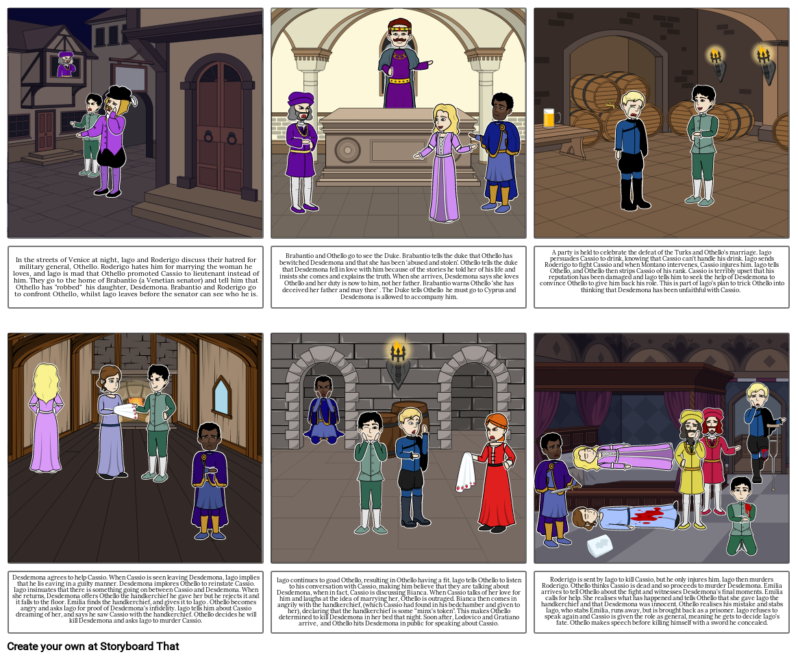 Othello Storyboard by lifflofflaff