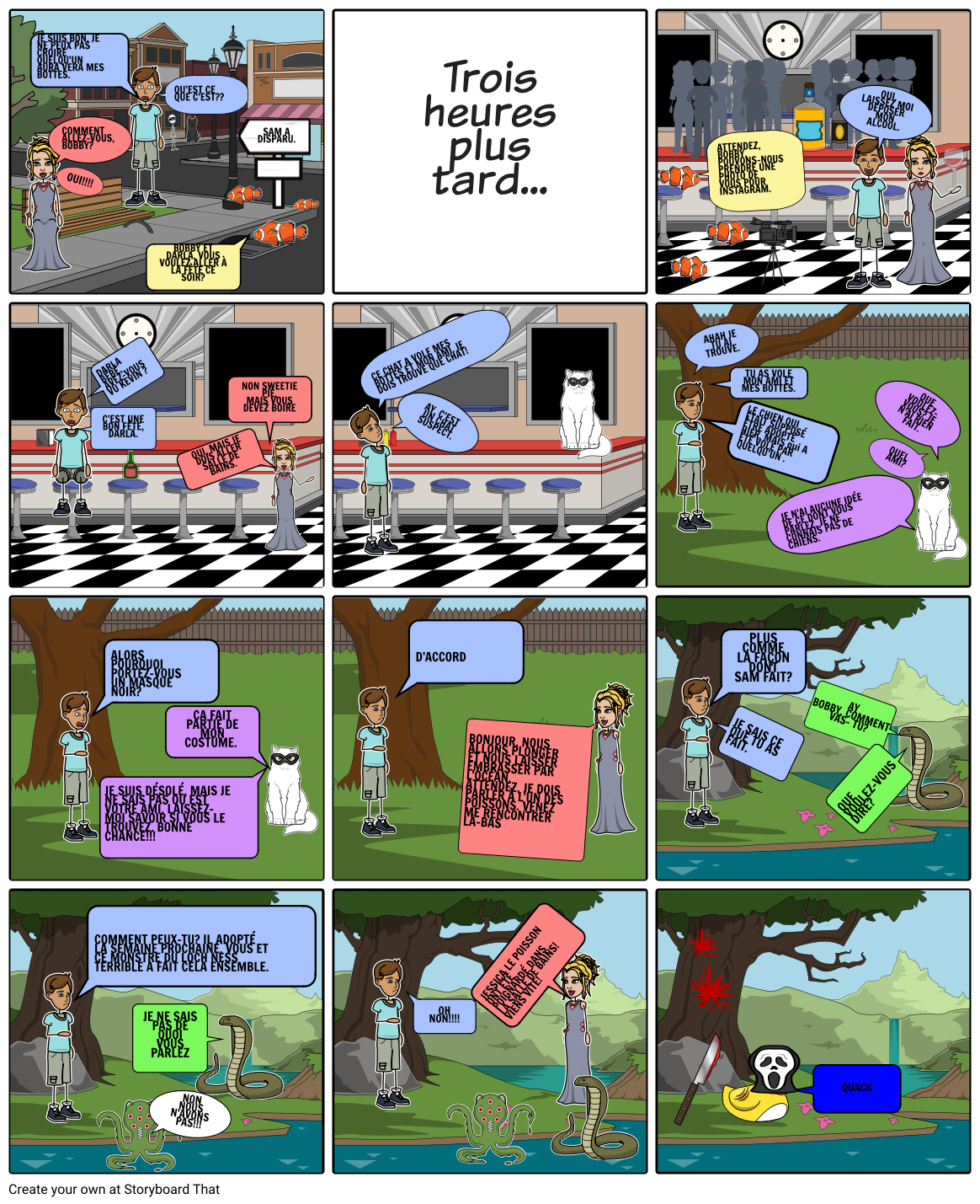 French Story Storyboard par lilliecaves