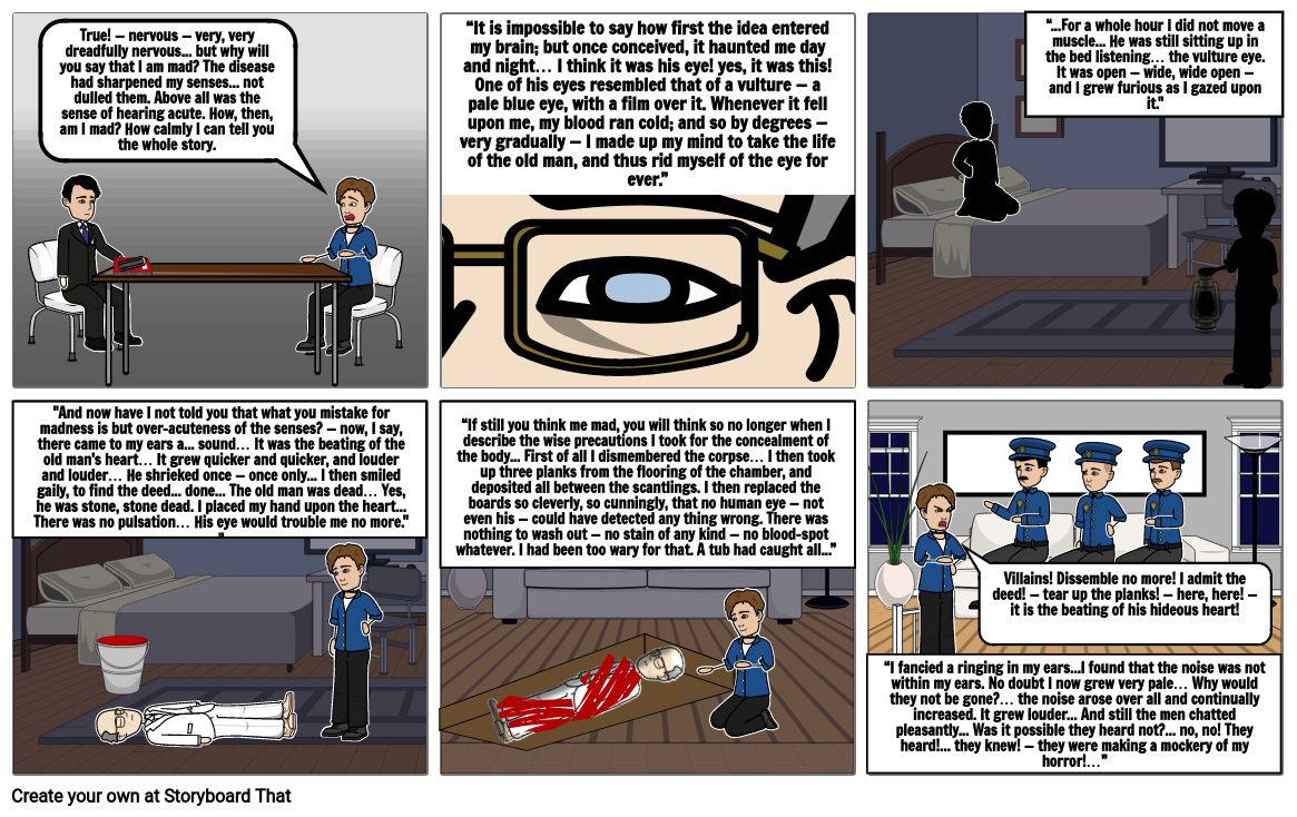 The Tell Tale Heart Storyboard By Lk39279 the-tell-tale-heart-storyboard-by-lk39279