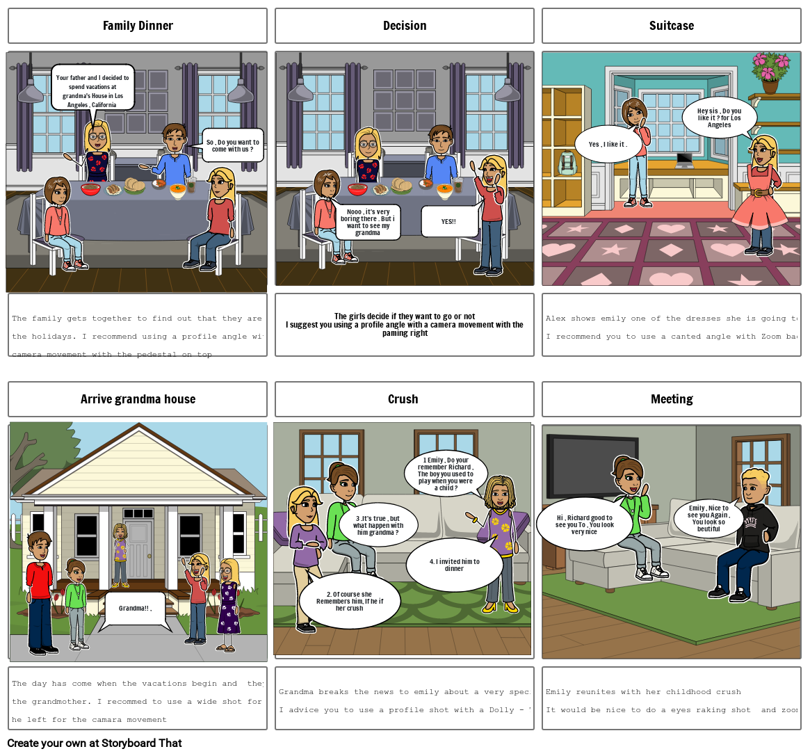 Childhood crush Storyboard by lmvargast1