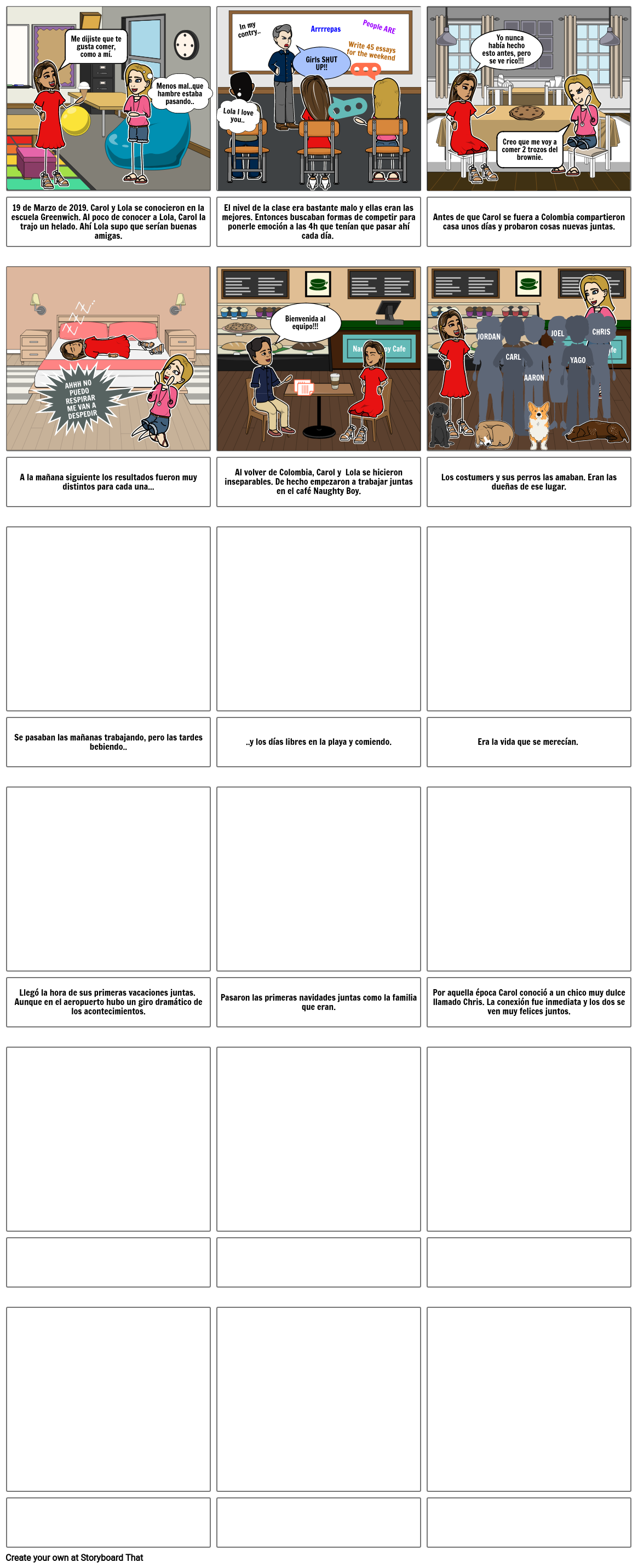 Friendship C&L Storyboard por lolamilcheva