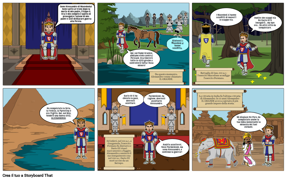Alessandro Magno Storyboard by lorena89508