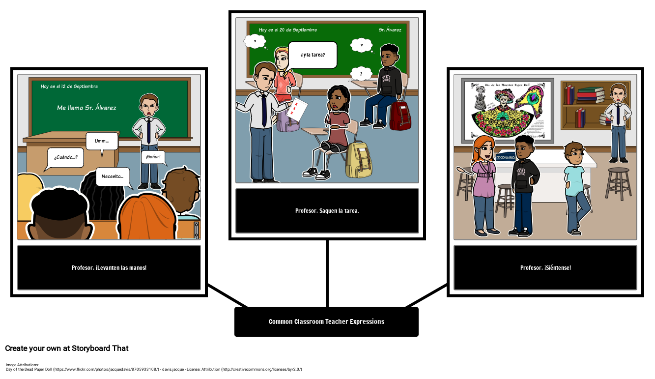 Classroom: Teacher Expressions Storyboard by lourdesfernandez