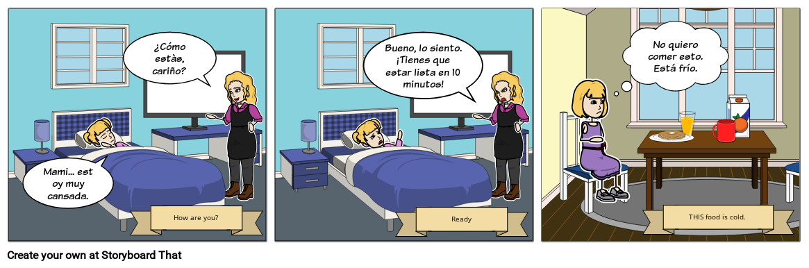 Ser vs. Estar - Story with special cases Storyboard