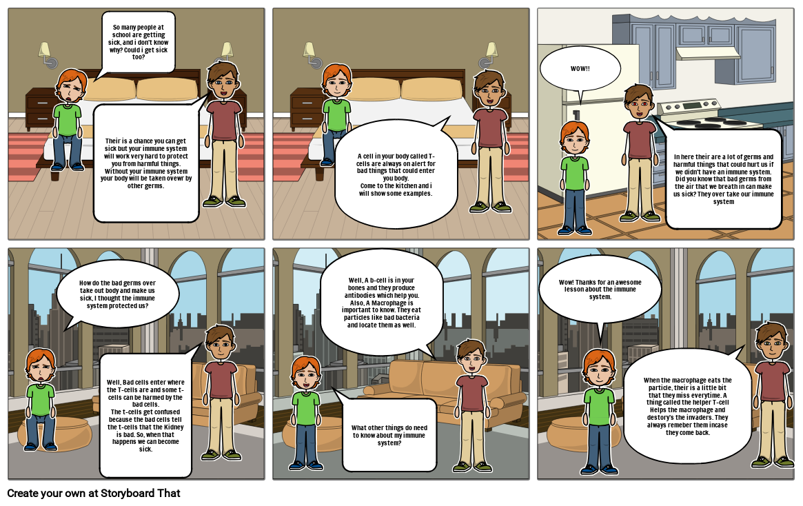 Immune system Storyboard por lovely_lia23