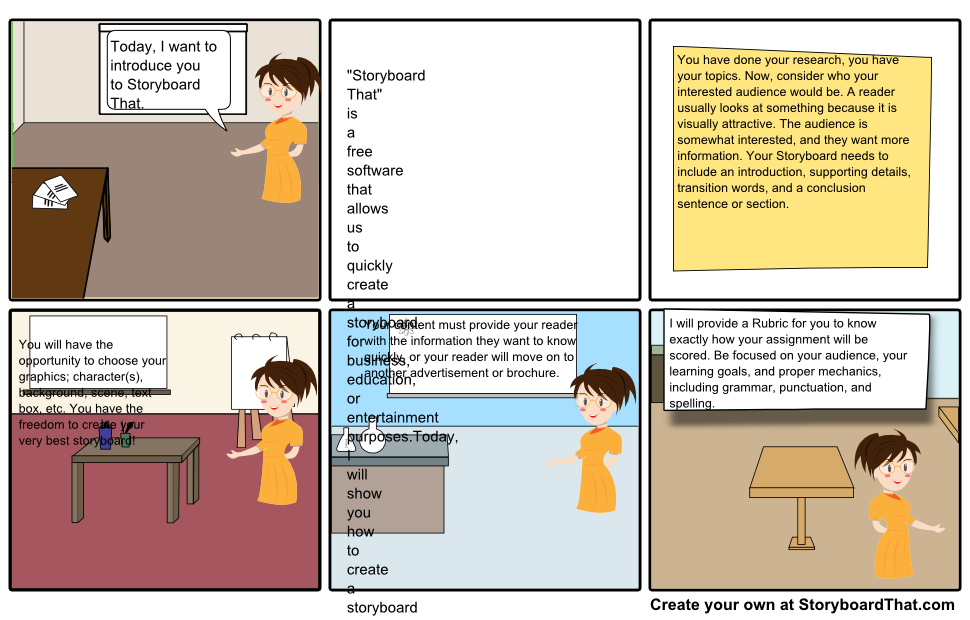 Intro to Storyboard That Storyboard por lpm6nms