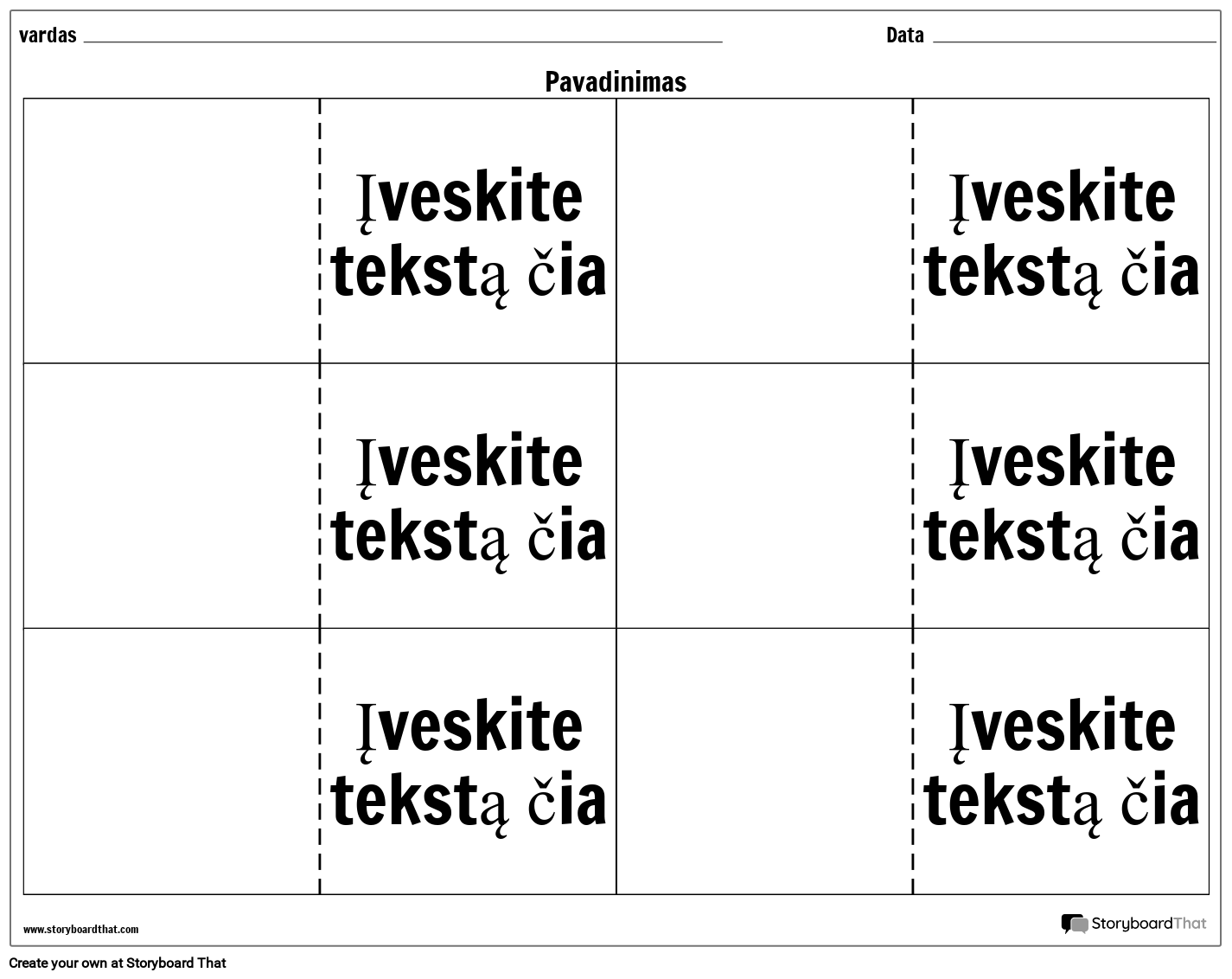 „Flashcards“ - 6 Aukštyn Storyboard by lt-examples