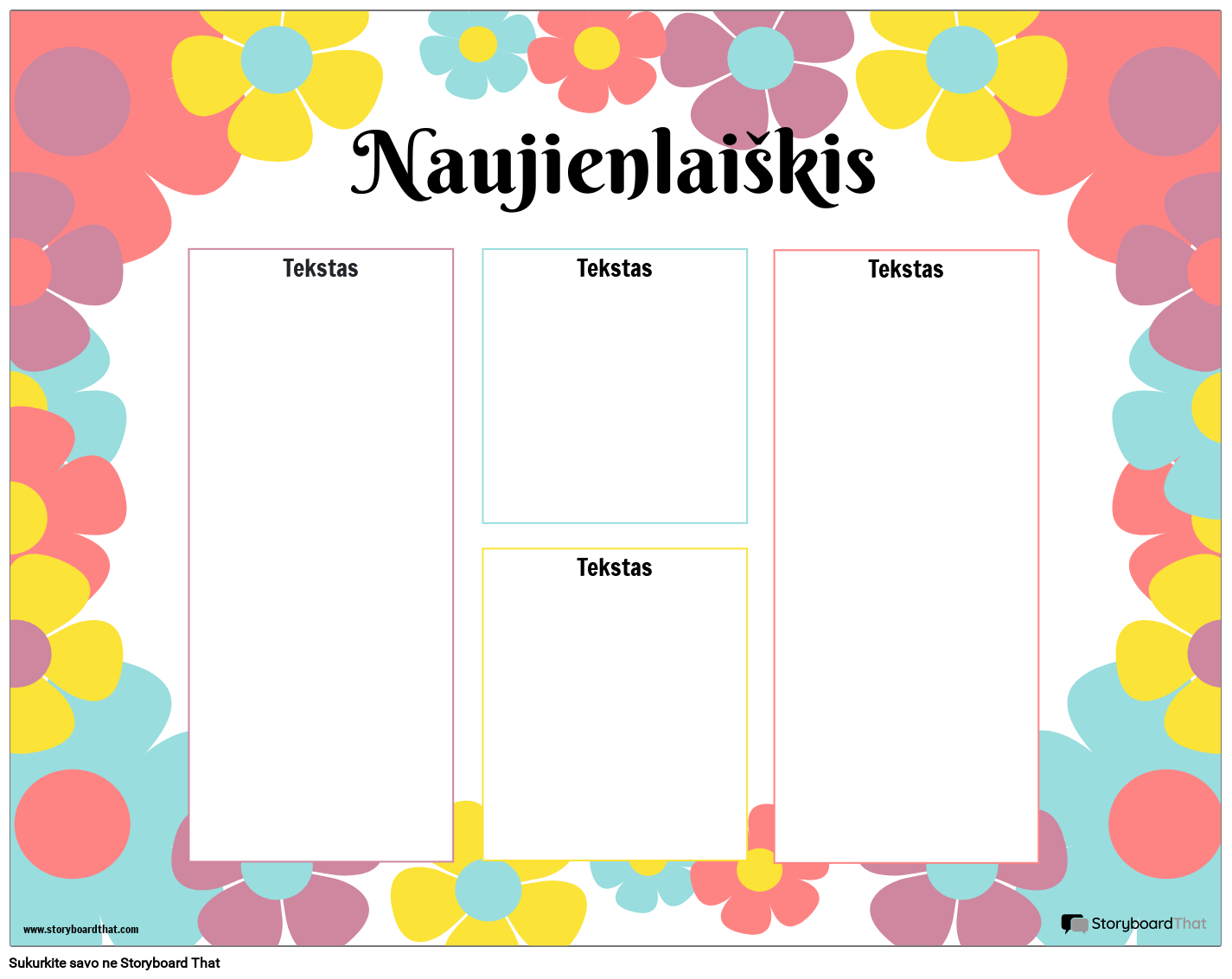 1 Klasės Informacinis Biuletenis Storyboard par lt-examples