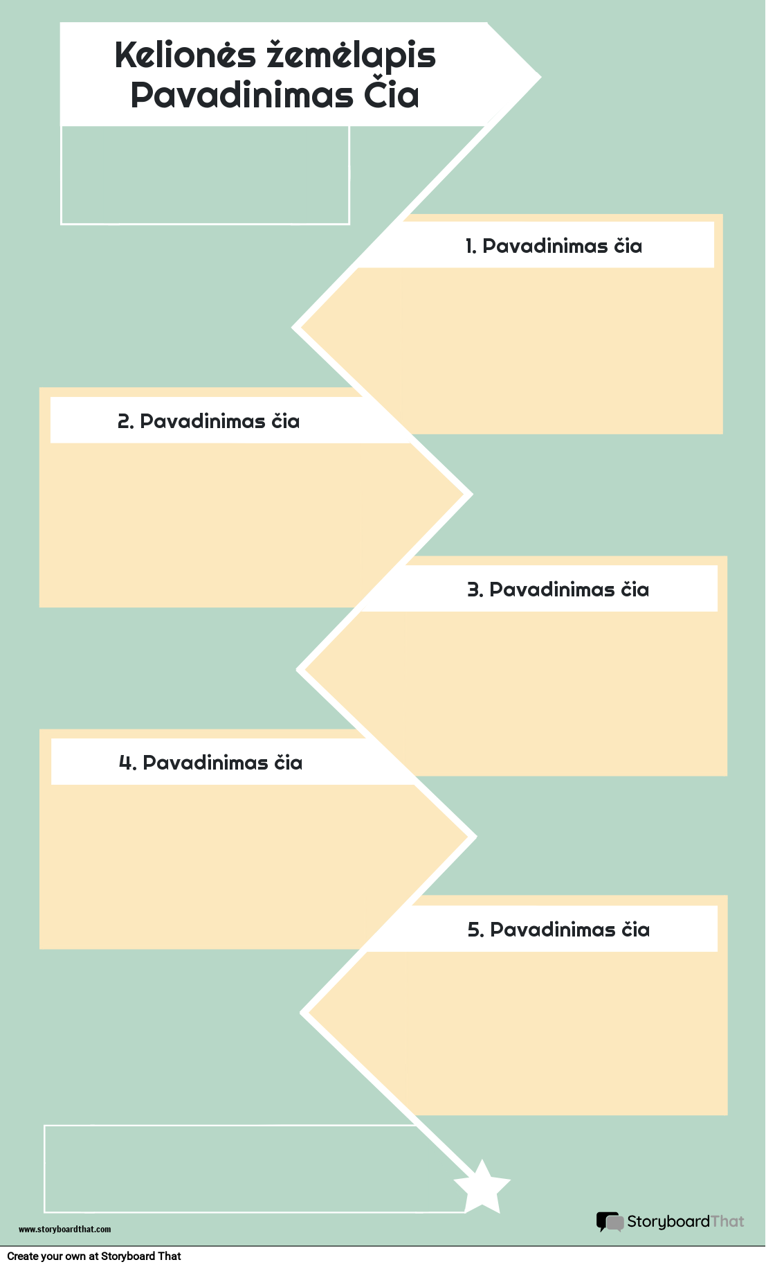 2 Įmonės Kelionės Žemėlapio Šablonas Storyboard