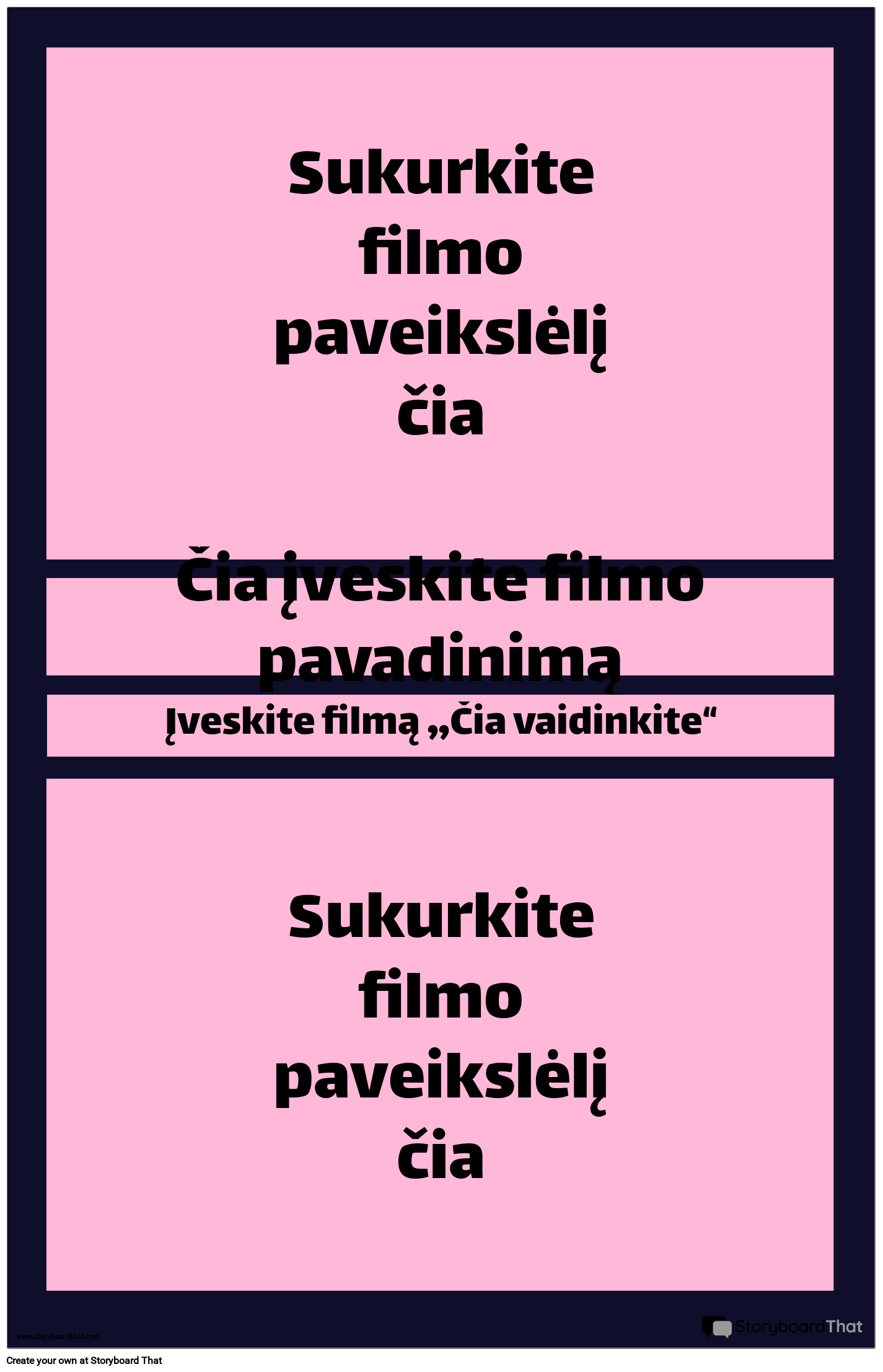 2 Filmo Plakatas Storyboard por lt-examples