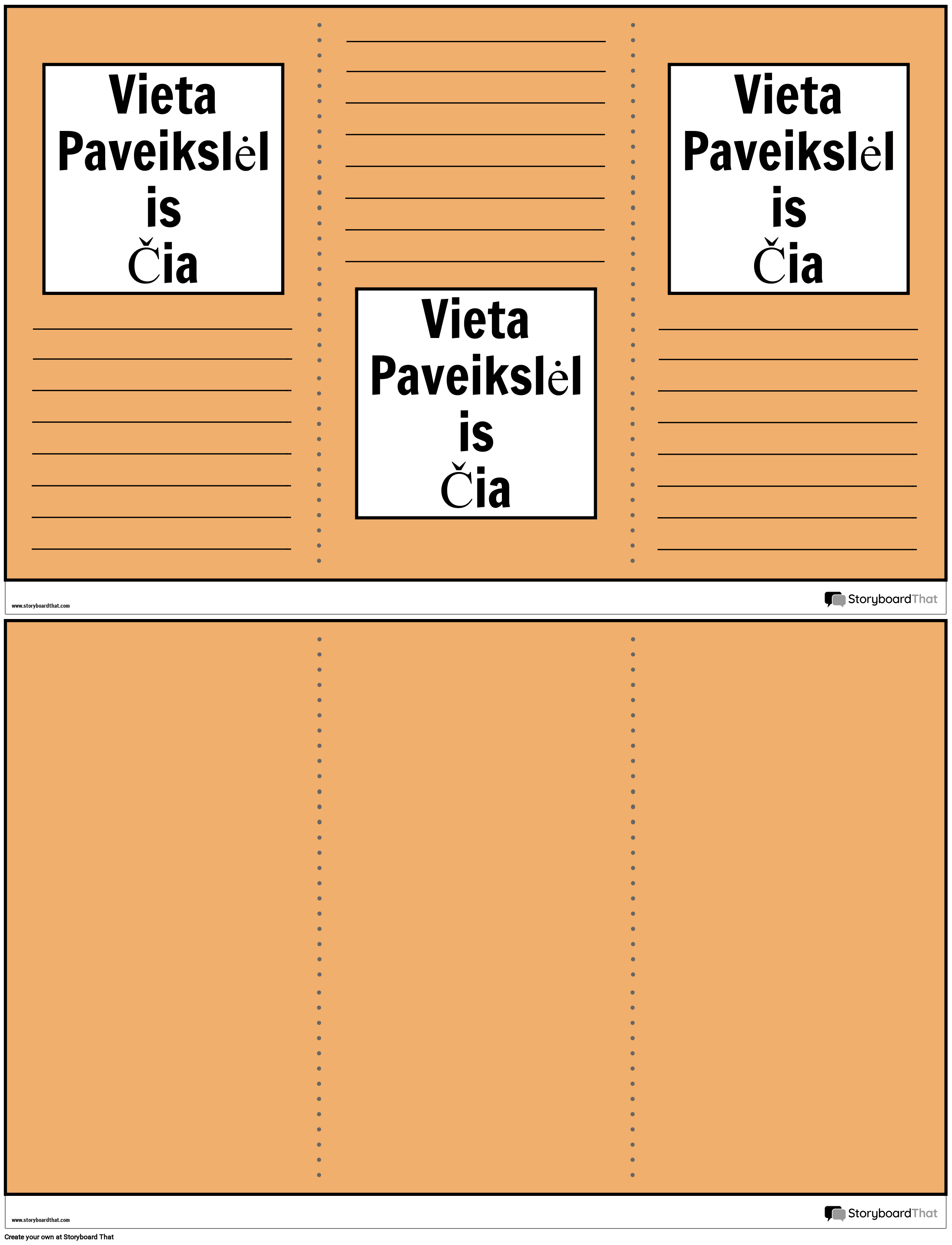 3 Brošiūros Plakatas Storyboard por lt-examples