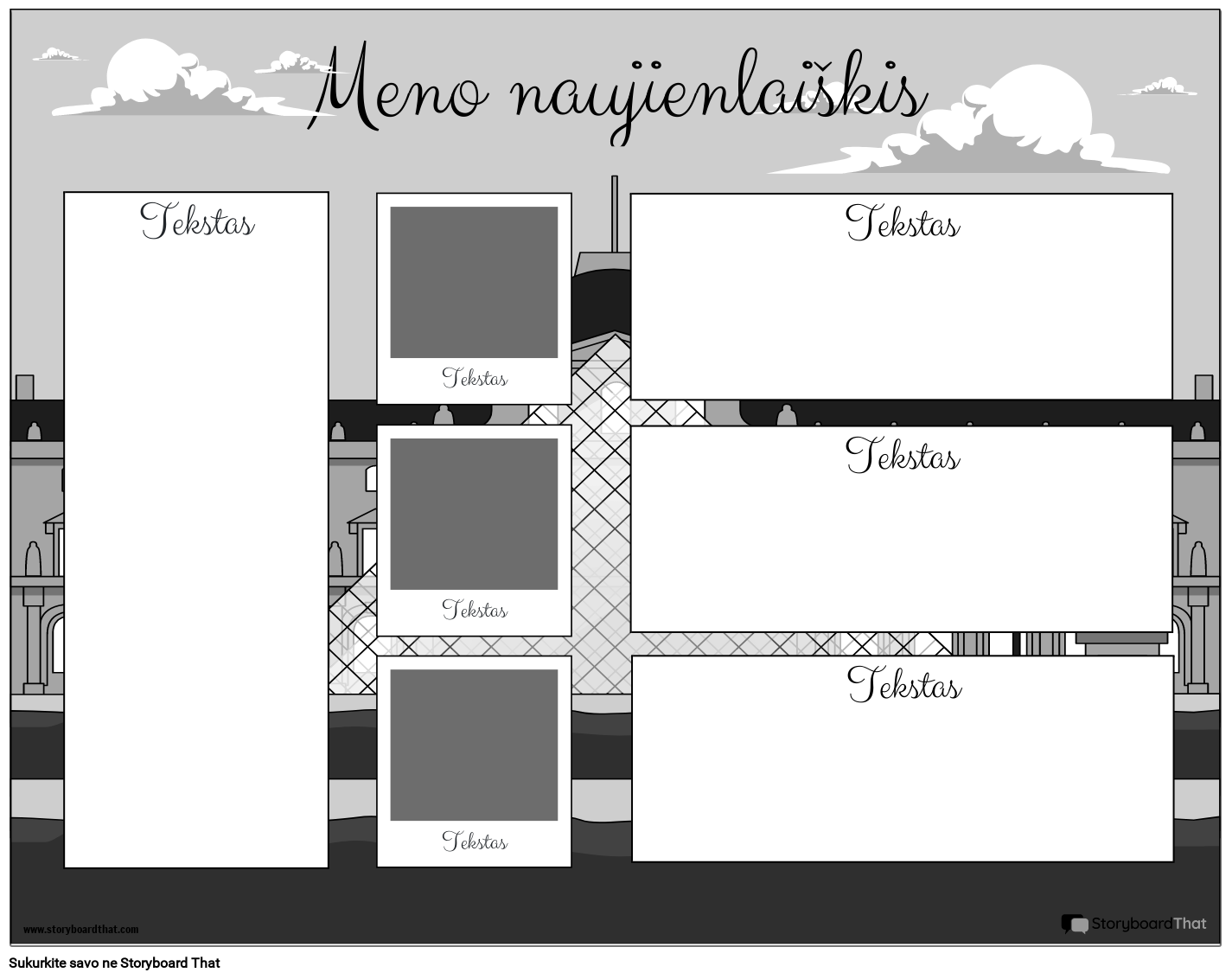 4 Klasės Informacinis Biuletenis Storyboard por lt-examples