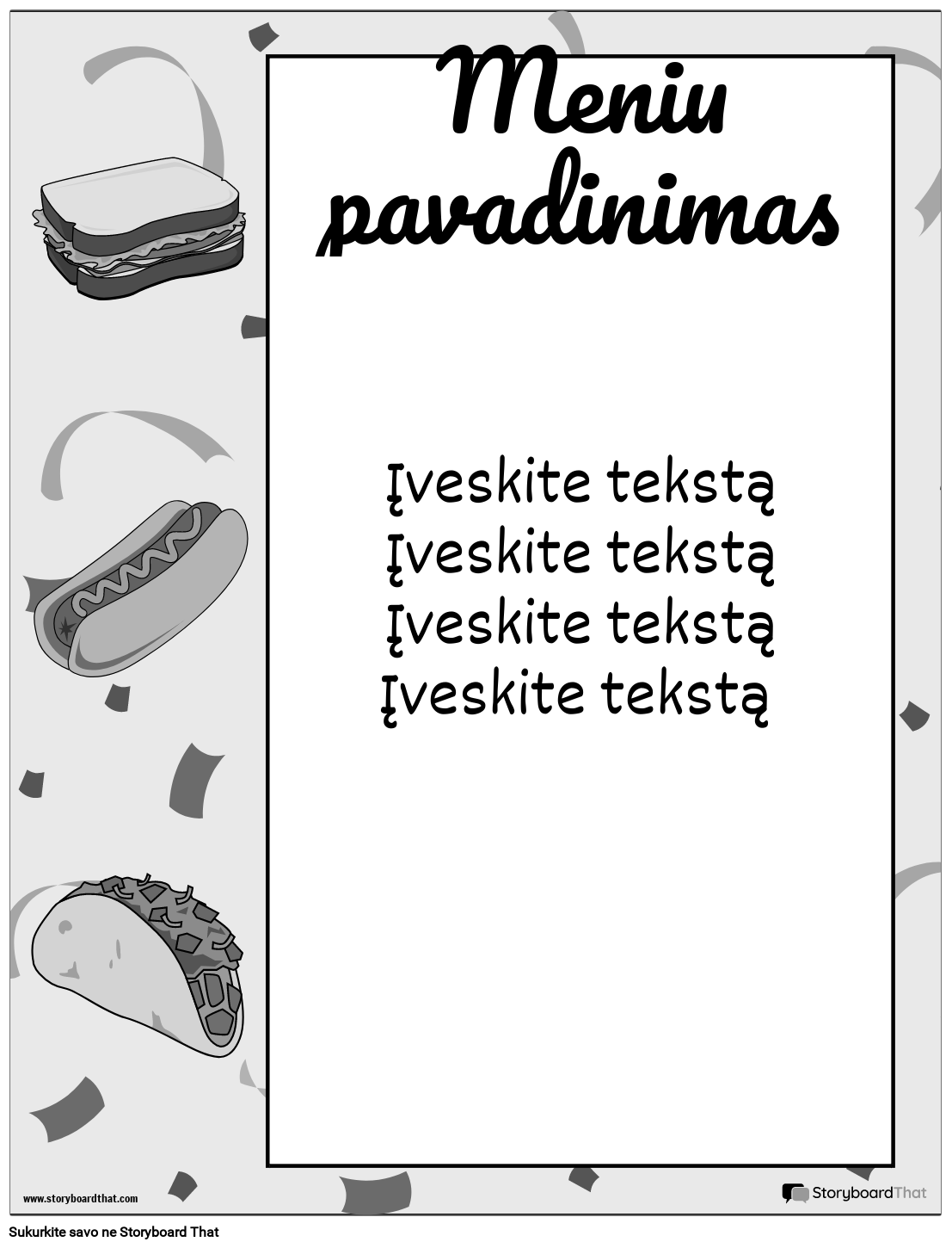 4 Meniu Storyboard por lt-examples
