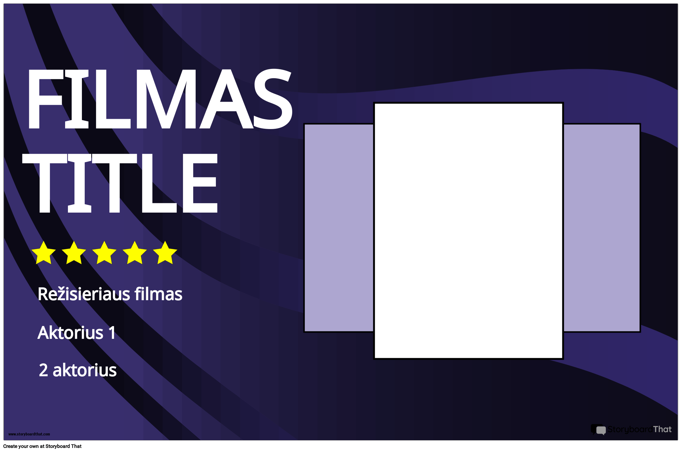 6 Filmo Plakatas Storyboard por lt-examples