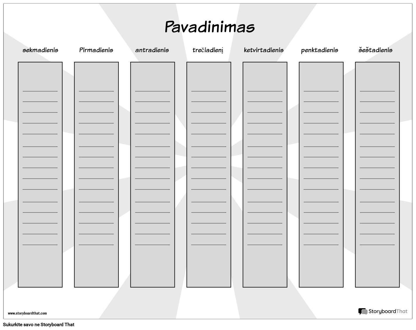 6 Kalendorius Storyboard por lt-examples