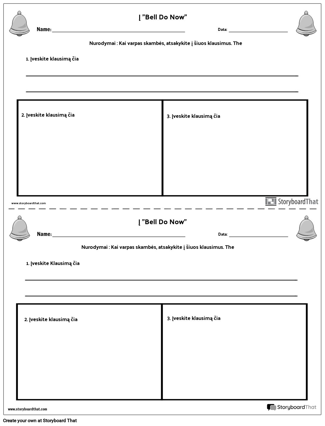 Bell Ringer Storyboard por lt-examples