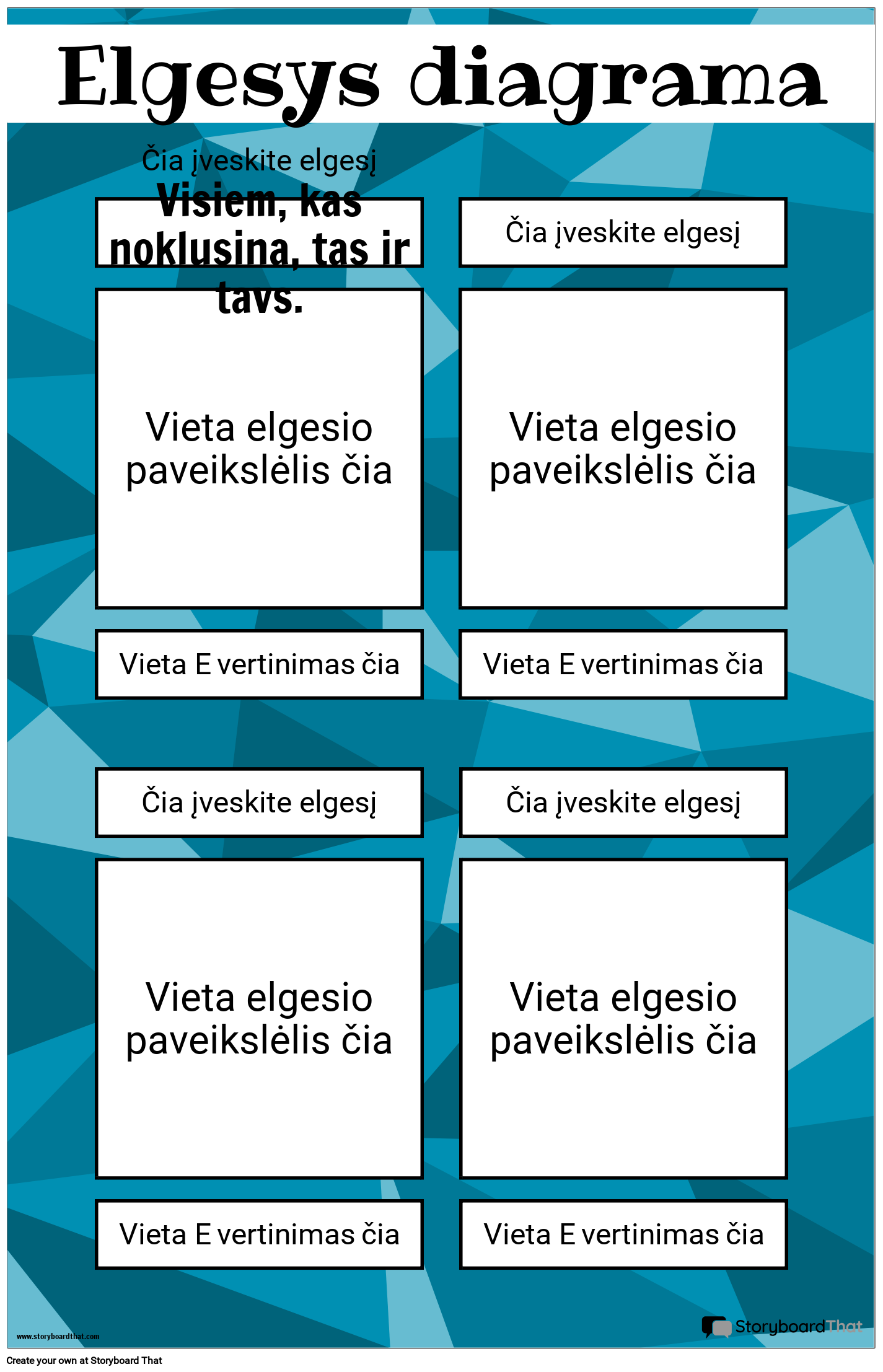Elgesio Diagramos Plakatas Storyboard by lt-examples