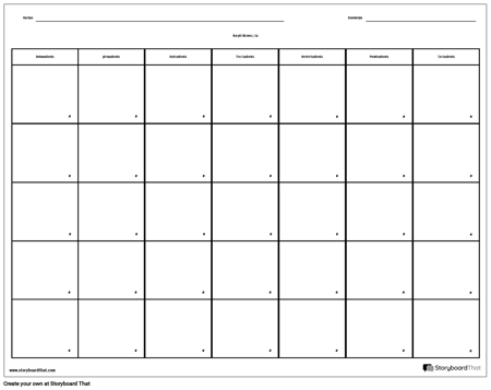 Spausdinama Kalendoriaus Šablonas | Sukurkite Kalendorių Storyboard That