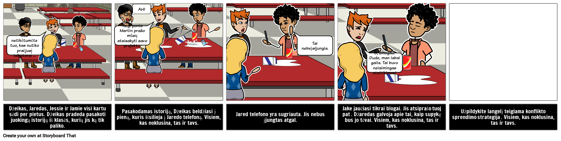 Konflikto Scenarijus Neišsamus Storyboard von lt-examples