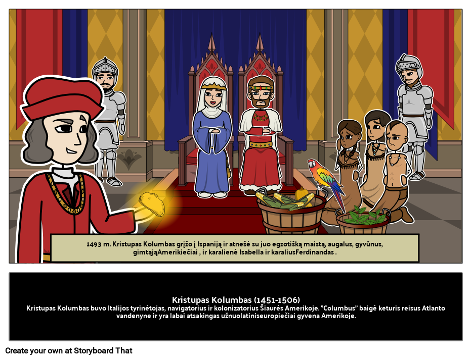 Kas Buvo Kristupas Kolumbas? Storyboard Tarafından lt-examples