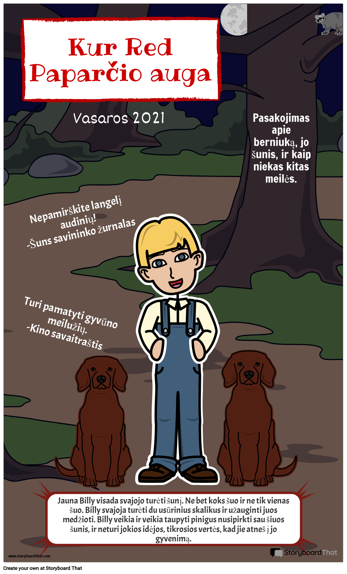 Kur Auga Raudonas Papartis Filmo Plakatas Storyboard