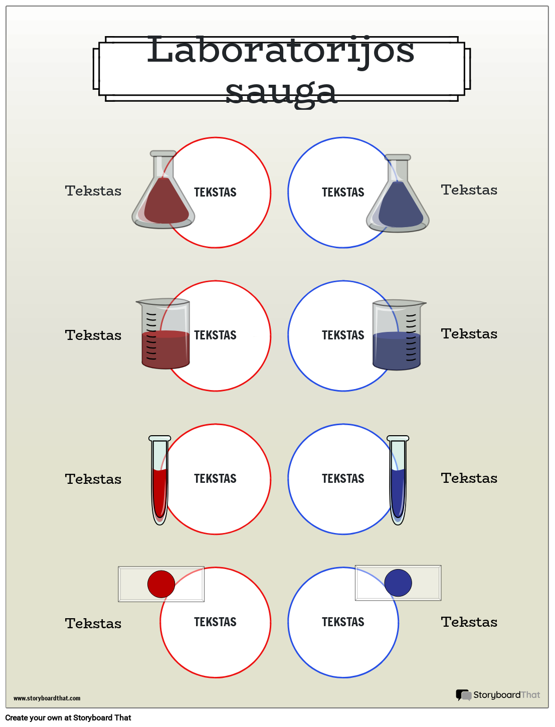 Mokslo Saugos Plakatas – Laboratorijos Saugos Plakato Projektas | StoryboardThat