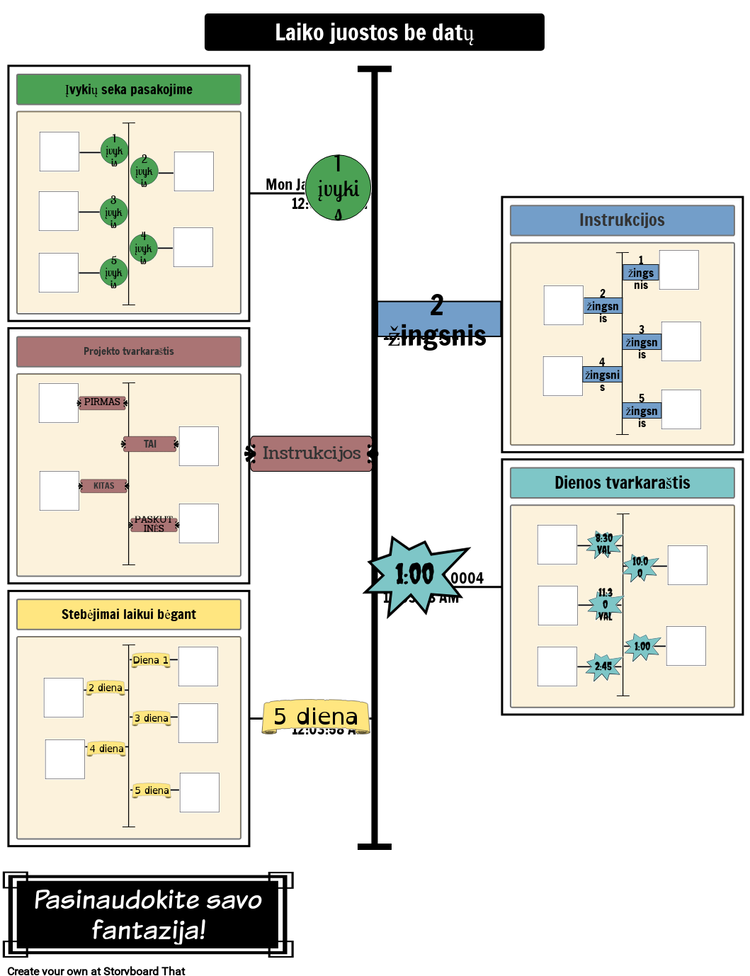 Laiko Juosta - Nėra Datos القصة المصورة من قبل lt-examples