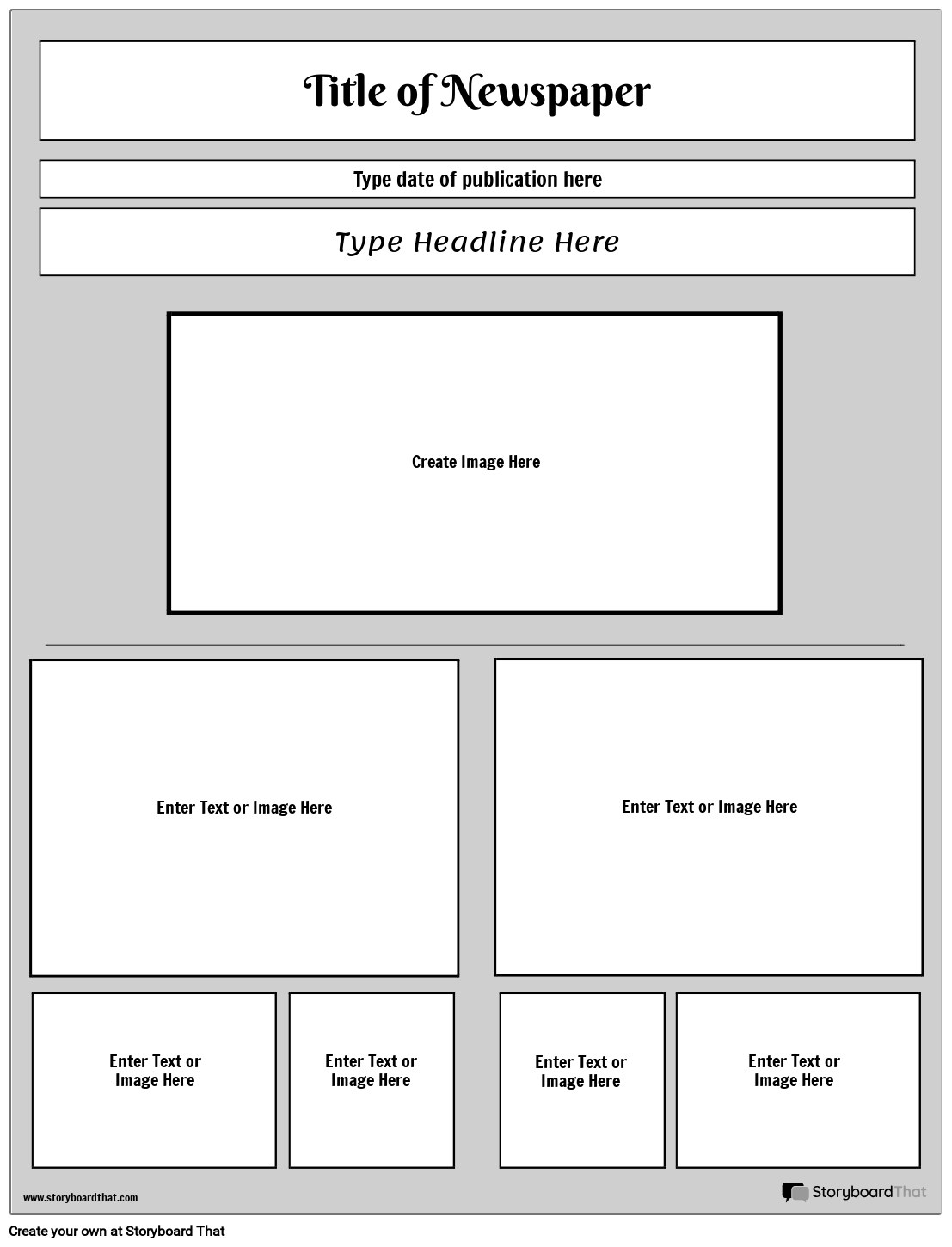Laikraščio Pagrindinis Puslapis Storyboard by lt-examples