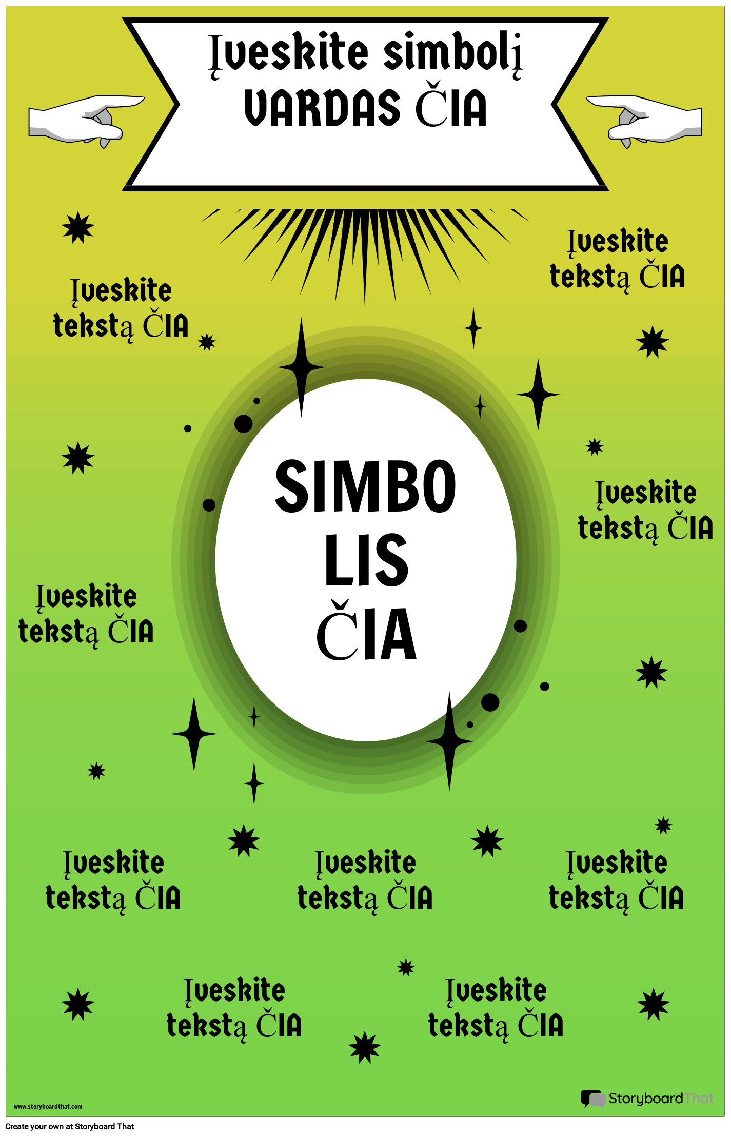 Matematikos Simbolio Plakatas Storyboard by lt-examples