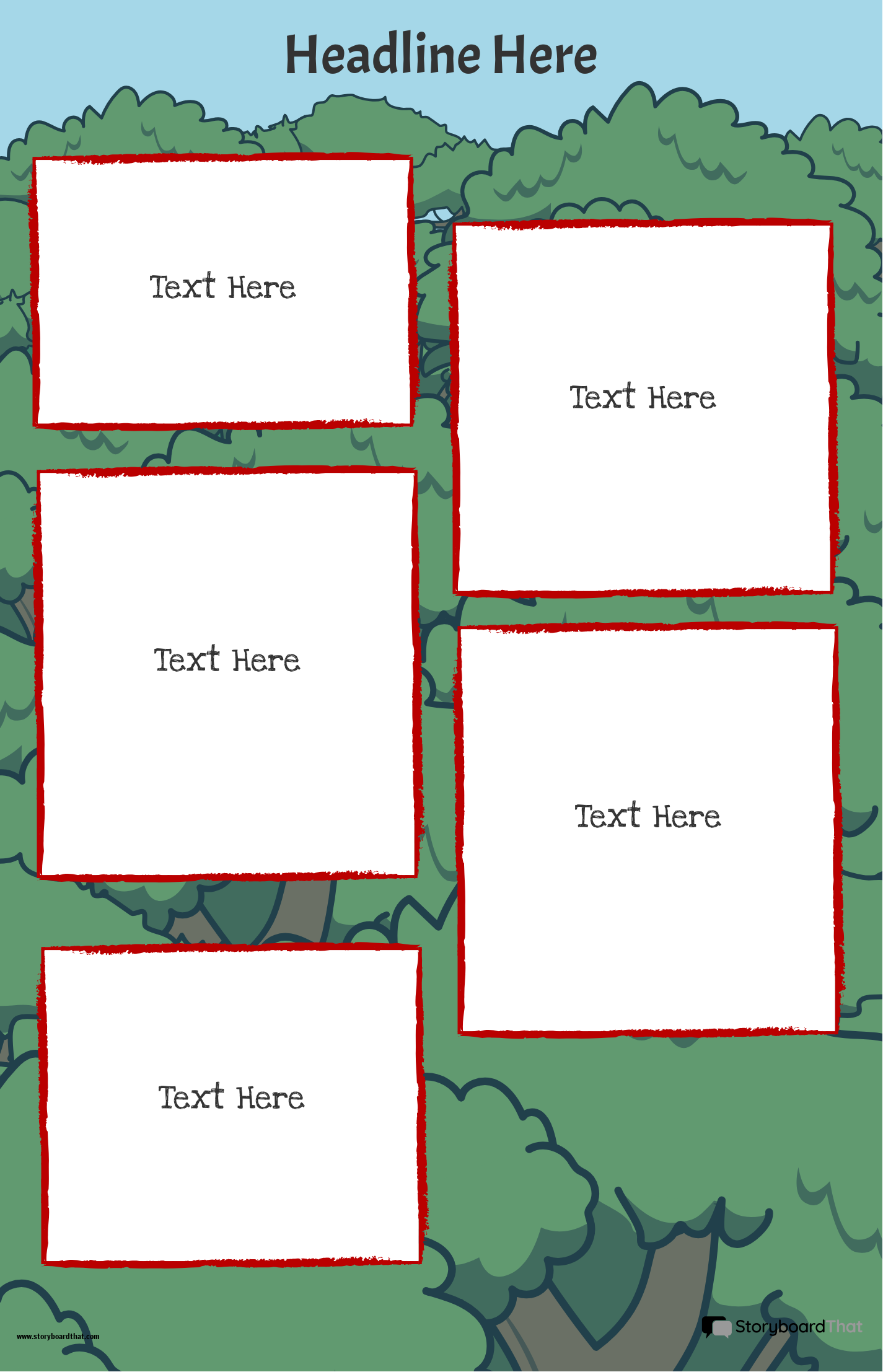 Medžio Viršelio Plakatas Storyboard por lt-examples