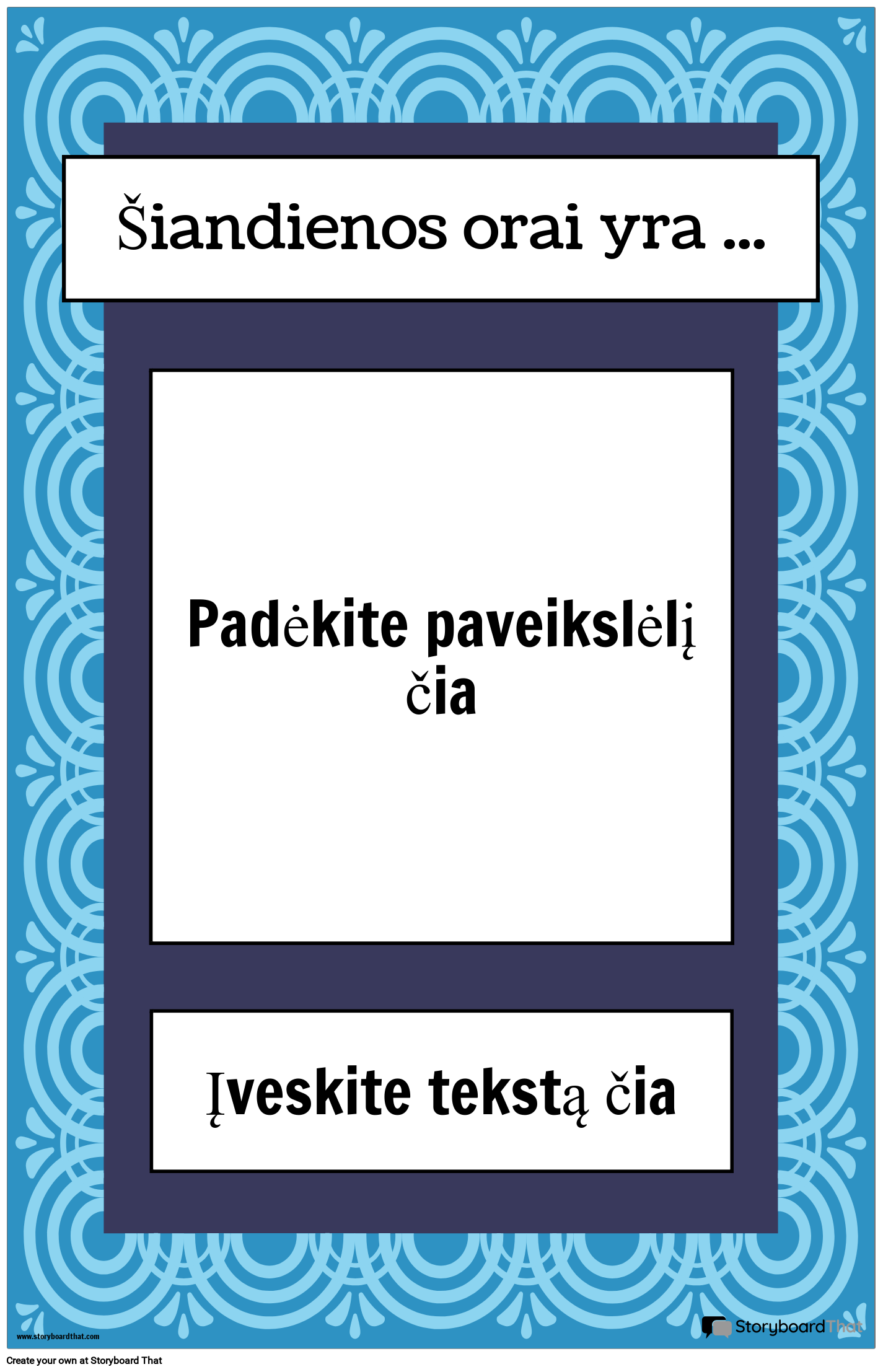 Orų Plakatas Storyboard por lt-examples