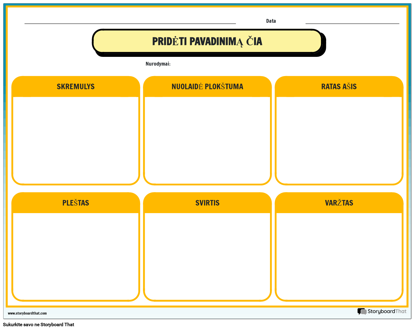 Piešimo paprastos mašinos, rastos namuose Storyboard