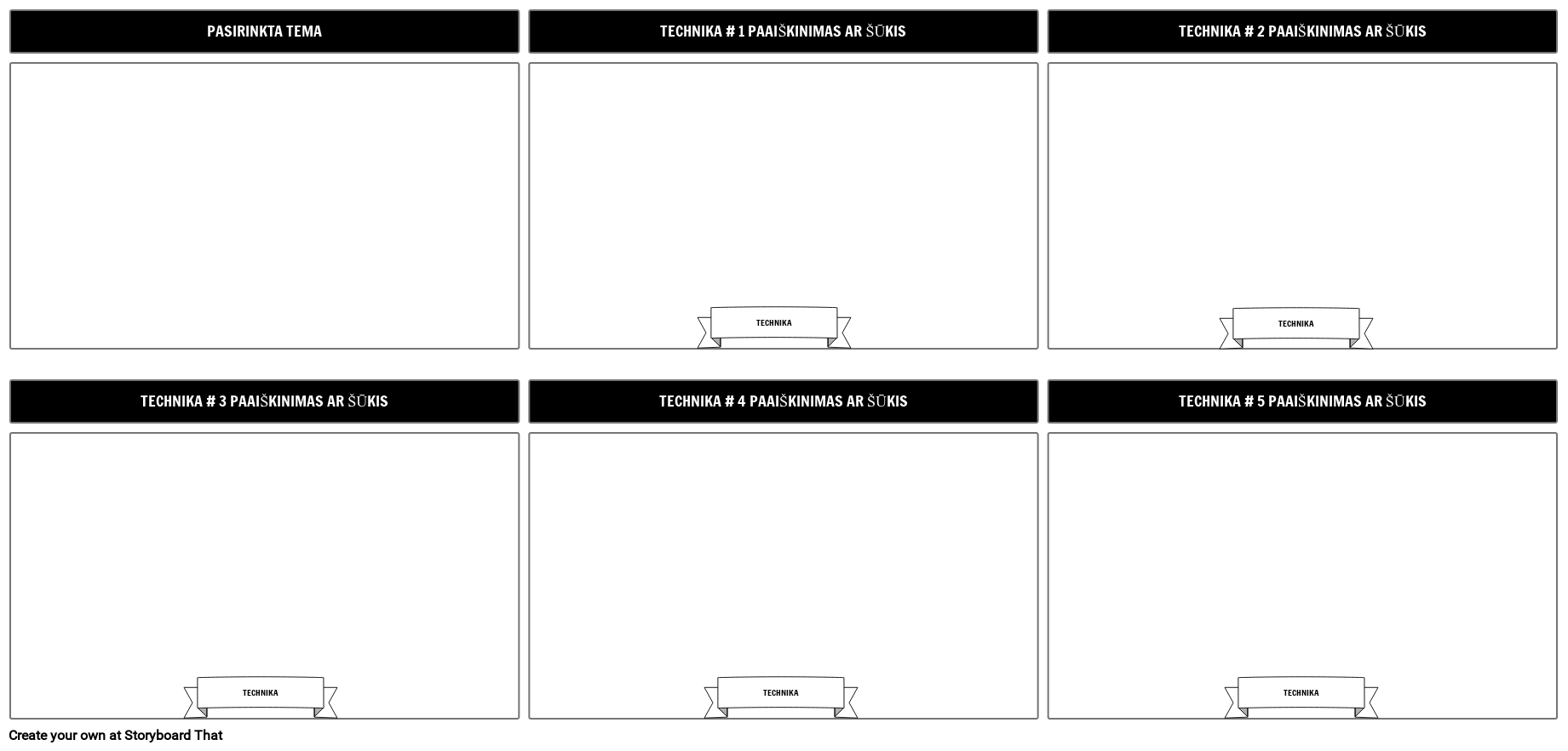 Propaganda Priskyrimas Šablono Storyboard por lt-examples