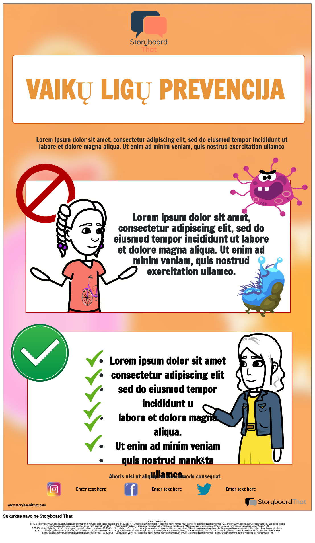 redaguojamas PSA plakatas vaikams Storyboard ידי lt-examples