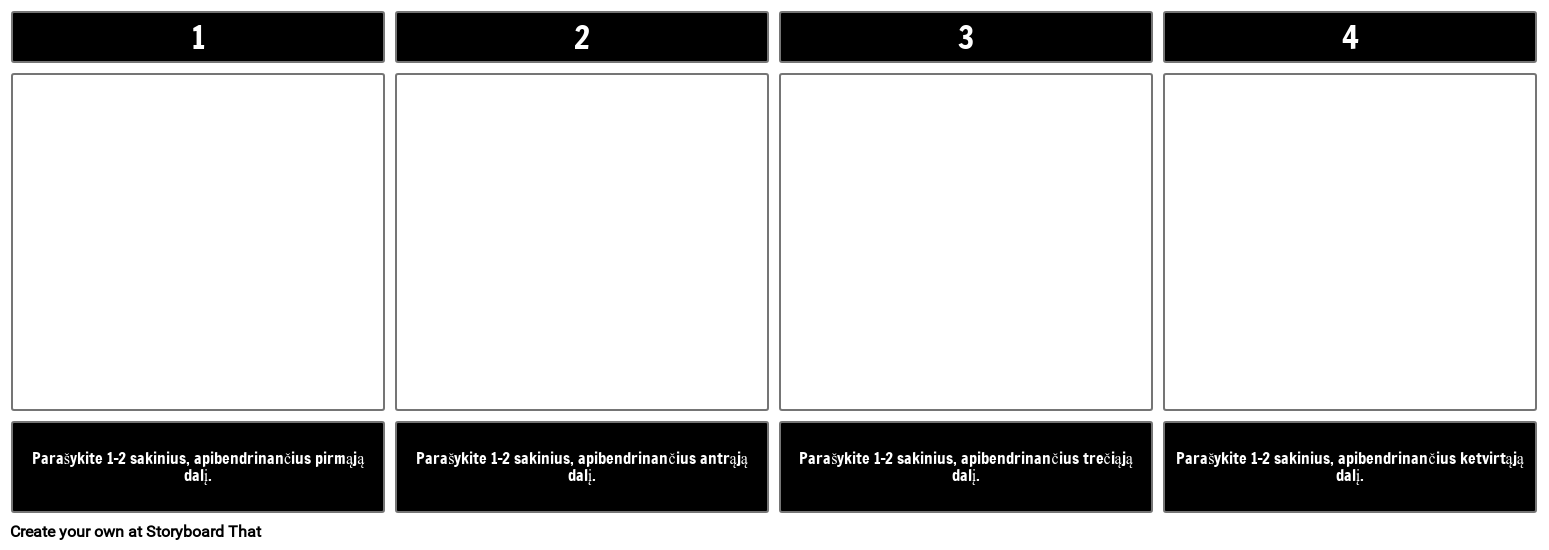 Santrauka iš 4 Dalių Storyboard por lt-examples