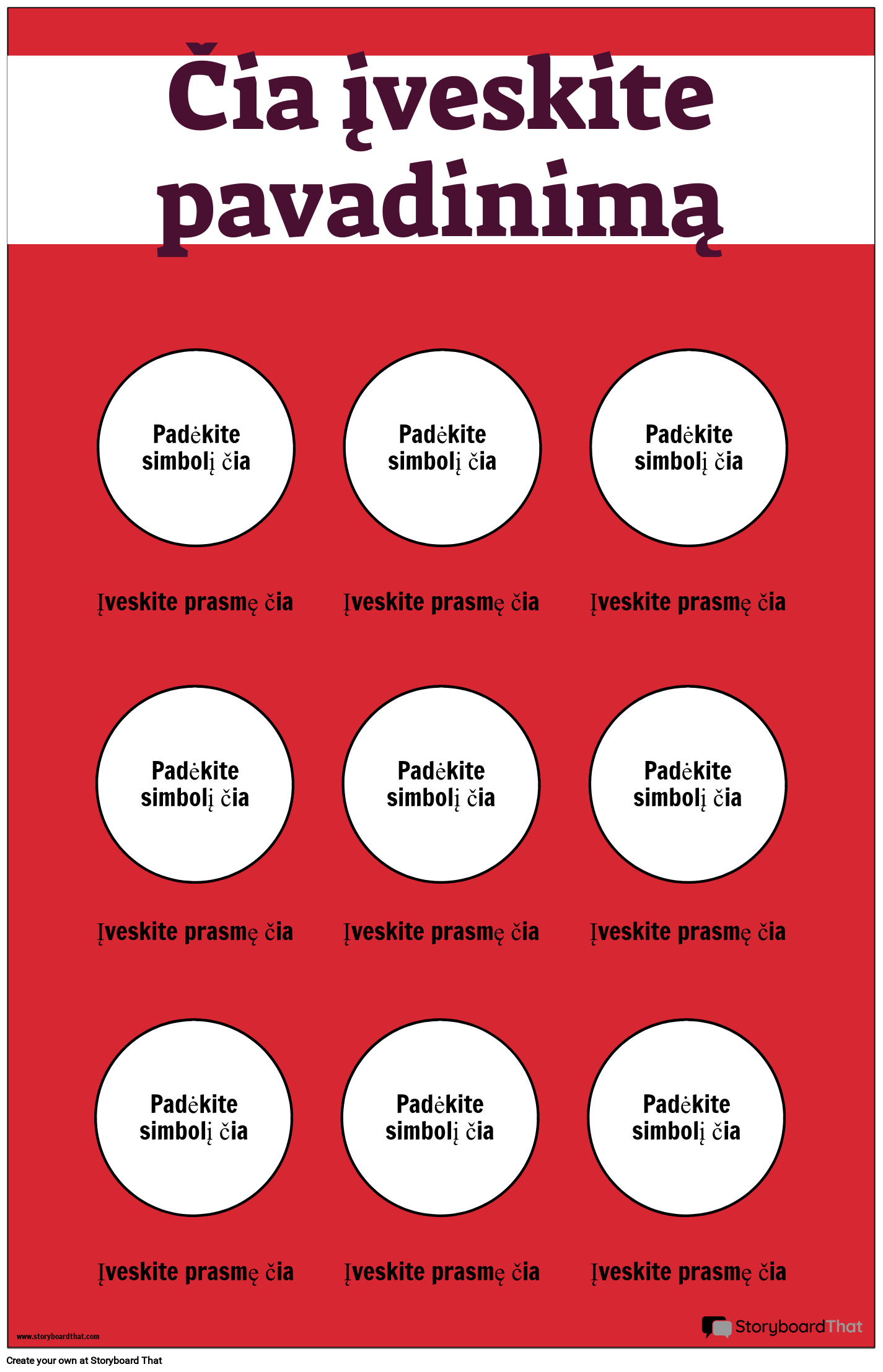 Saugos Simbolių Plakatas Storyboard by lt-examples
