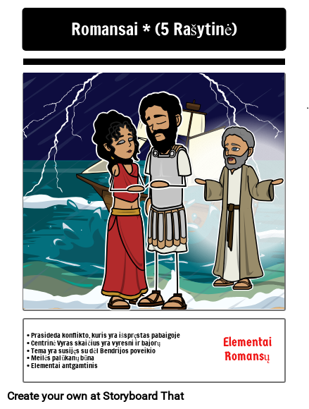 Šekspyro Romansai Storyboard par lt-examples