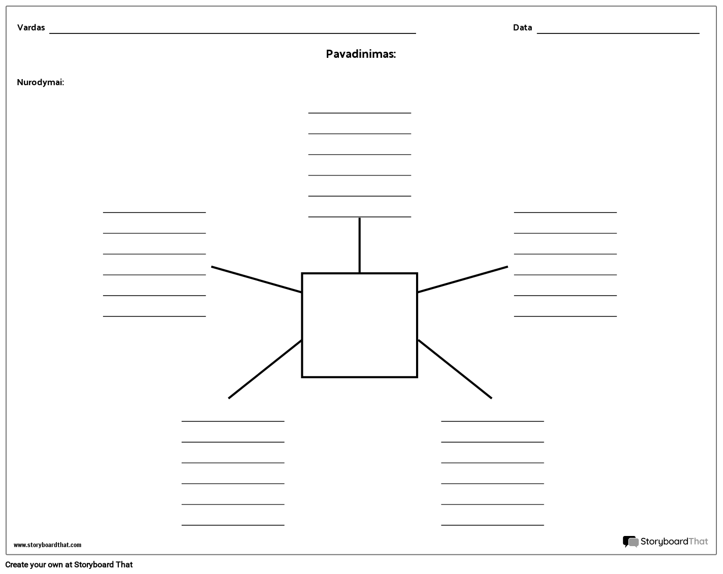 Spider Map with Lines - 5 Storyboard por lt-examples