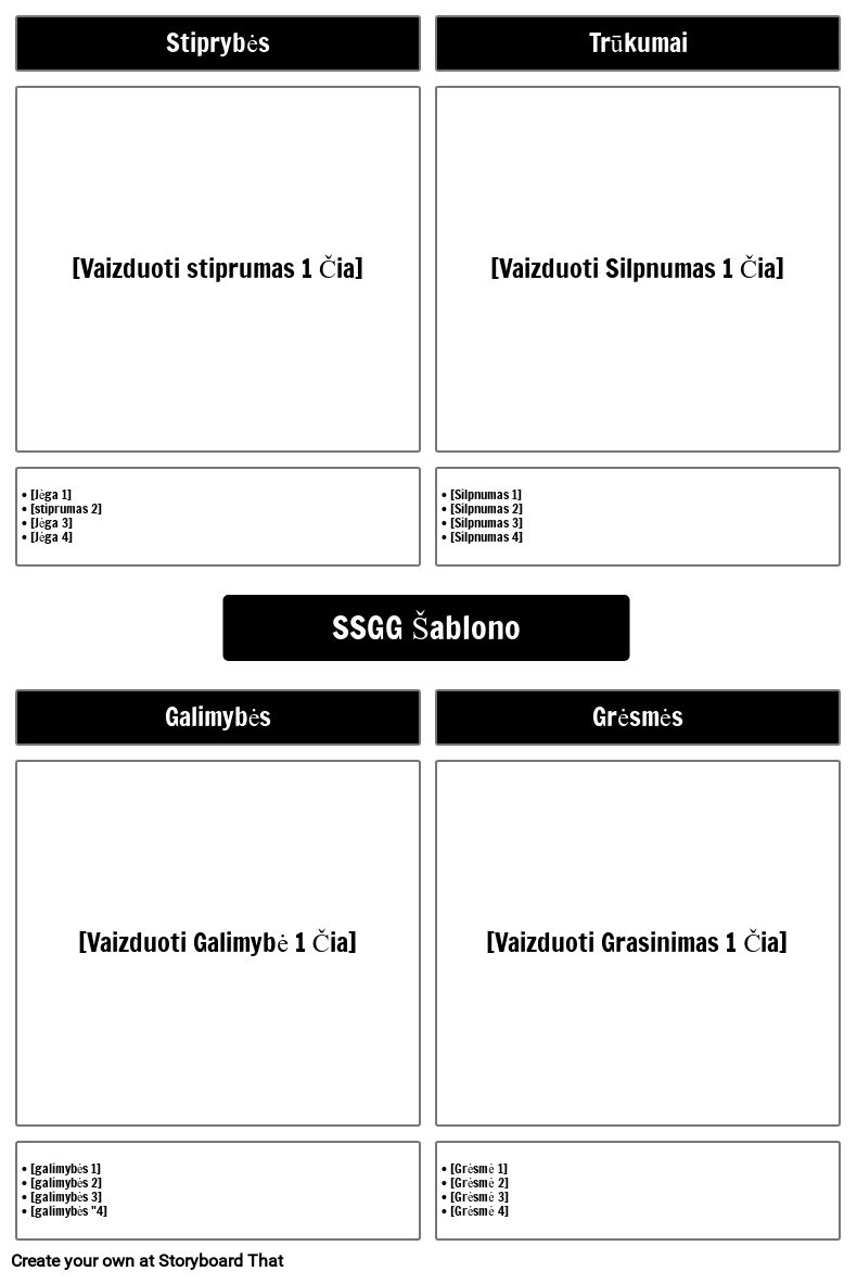 SSGG Šablono Storyboard por lt-examples