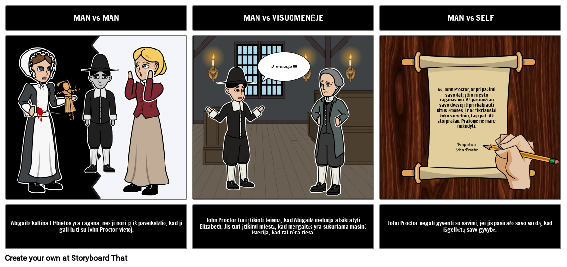 Tiglis Konfliktų Pavyzdys Storyboard by lt-examples