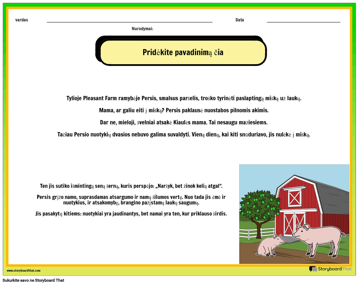Trūksta Citatos Darbalapio Storyboard por lt-examples