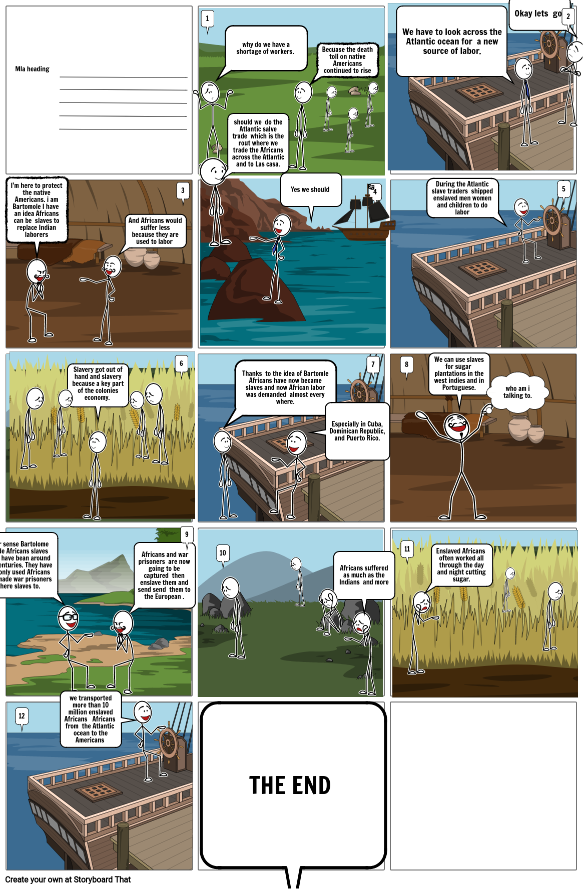 Spanish colonization Storyboard por ltra2813