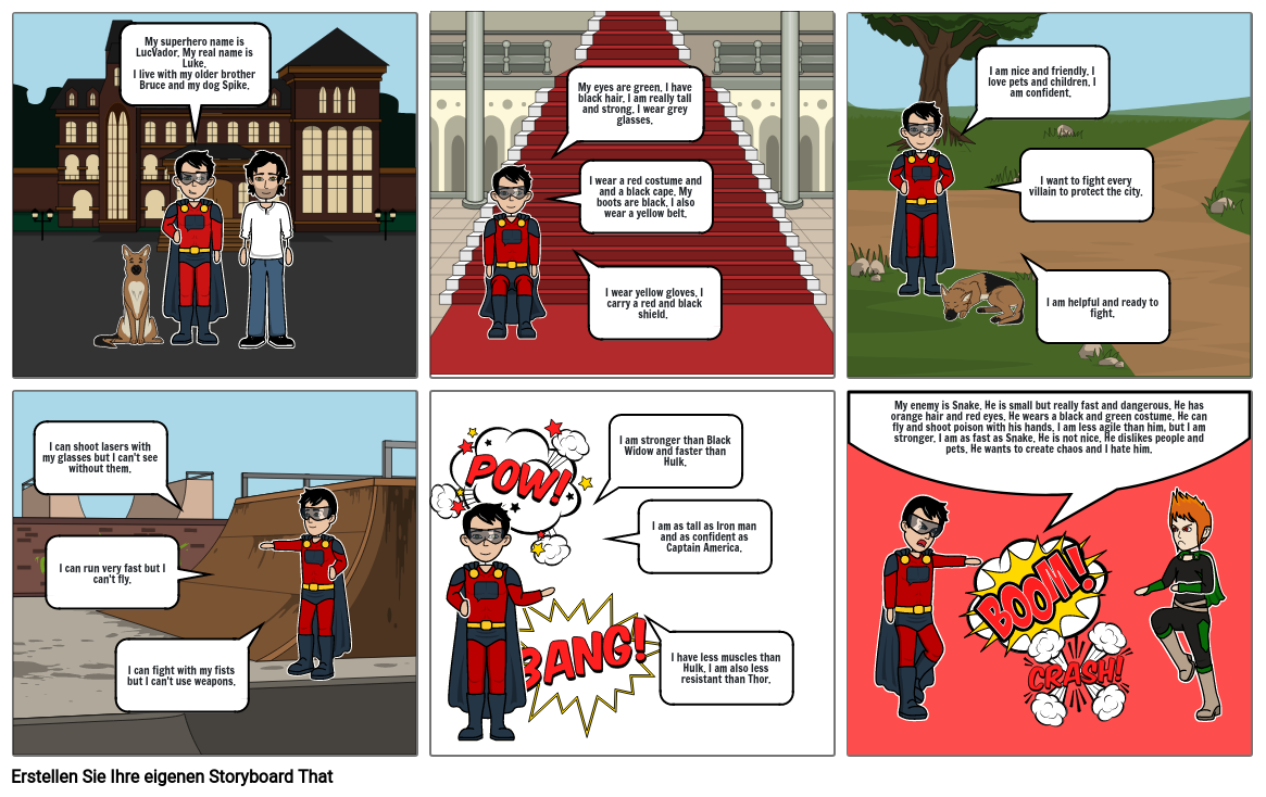 My Superhero Storyboard by luc1931